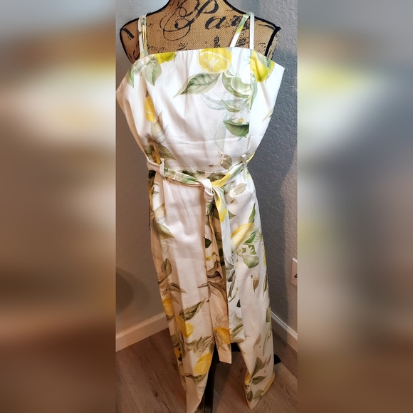 ANTONIO MELANI | Pants & Jumpsuits | Antonio Melani Yellow Lemon Print ...